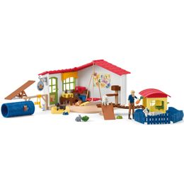 Schleich Kinder Spielwelt "FARM WORLD, Tierhotel (42607)", bunt, Kunststoff, Spielfigurenwelten, Made in Europe