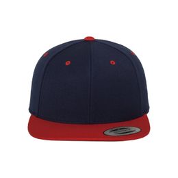 Flexfit Damen Flex Cap "Flexfit Unisex Classic Snapback 2-Tone"navy, rot, unifarben, 80% Polyacryl, 20% Wolle, Caps