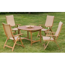 Garten-Essgruppe Merxx, beige, Sitzm&ouml;bel-Sets, "Capri"