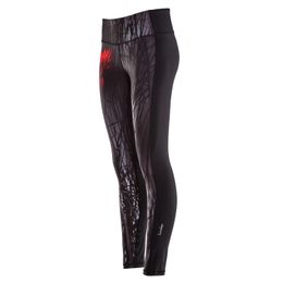 WINSHAPE Damen Leggings "AEL107-Red-Gerbera", rot, Gr. XXL, 80% Polyester, 20% Elasthan, Hosen, mit leichtem Kompressionseffekt