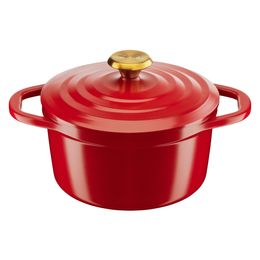 Tefal Kochtopf "Air", &Oslash; 20cm + H&ouml;he 16,2cmrot, T&ouml;pfe, Keramikversiegelung, Kondensationsdeckel, backofenfest