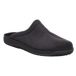 Rohde Herren Pantoffel "SOLTAU-H", Gr. 42schwarz, Textil, Schuhe, Hausschuh, Schlappen mit innenliegender Plateausohle