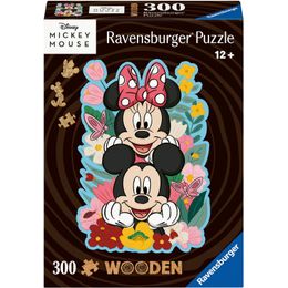 Ravensburger Kinder Puzzle "Disney Mickey & Minnie", bunt, Holz, B:27cm H:37cm, Puzzles, Made in Europe