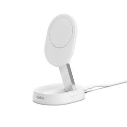 Belkin Wireless Charger "BOOST CHARGE PRO Qi2 15W magnetische Ladestation", B:15cm H:5,2cm T:10,5cm, wei&szlig;, Ladeger&auml;te, iPhone 16/15/14/13/12