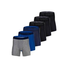 Under Armour Herren Boxershorts "Boxershort UA PERFORMANCE TECH - SOLID 6 IN 6PK 6er Pack", Gr. M, bunt, Obermaterial: 90% Polyester Pol. recyc.. 10%