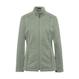 GOLDNER Damen Fleecejacke "Kuschelweiche Strickfleece-Jacke", gr&uuml;n, Gr. 46, Obermaterial: 100% Polyester PES., Jacken