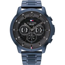 Tommy Hilfiger Kinder Multifunktionsuhr "LUCA", blau, Armbanduhren, Quarzuhr, Armbanduhr, Herrenuhr, Datum, Edelstahlarmband