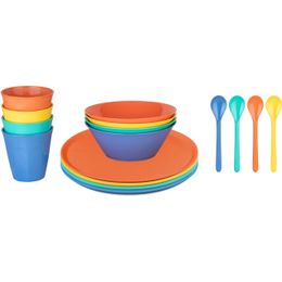 Koziol Geschirr-Set "NORA SET LOLLIPOP", 16 Stk., bunt, Geschirr-Sets, 100% recycelbar, 100% made in Germany, 100% melaminfrei