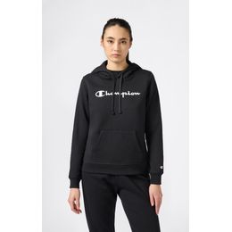 Champion Damen Kapuzensweatshirt, schwarz, Gr. XXL, Obermaterial: 55% Baumwolle, 45% Polyester, Sweatshirts