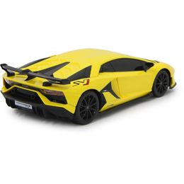 Jamara Kinder RC-Auto "Lamborghini Aventador SVJ 1:24 - 40 MHz, gelb", gelb, Kunststoff, B:10cm H:5cm T:21cm, Fernlenkfahrzeuge