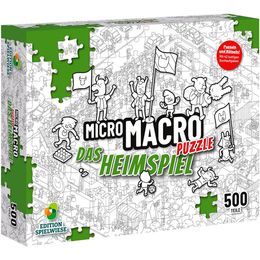 Kinder Puzzle "MicroMacro Puzzle 2: Das Heimspiel"bunt, EDITION SPIELWIESE, B:68cm H:48cm, Puzzles, Made in Germany