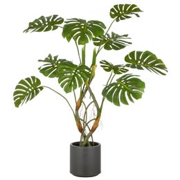 Kunstpflanze Creativ green, H:120cmgr&uuml;n, Kunststoff, Kunstpflanzen, "Split Philodendron", mit naturgetreuer Gestaltung