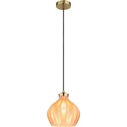 Globo LIGHTING H&auml;ngeleuchte "JESSICA", 1 Stk.goldfarben matt, Wohnzimmer, Leuchten, H&auml;ngelampe/Pendelleuchte/Esszimmer/Wohnzimmer/Esstisch