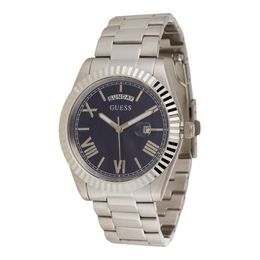 Guess Uhr 'Connoisseur' Herren Gr&ouml;&szlig;e One Size blau / silber