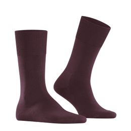 Falke Damen Socken "ClimaWool", Gr. 45, rot, Materialmix, unifarben, Socken, aus klimaregulierender Wolle-Lyocell Mischung atmungsaktiv