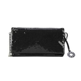 JOOP! JOOP JEANS Damen Clutch "serata luce cadea clutch mhf", schwarz, Aluminium, Taschen, Schultertasche, Mini Bag, Umh&auml;ngetasche