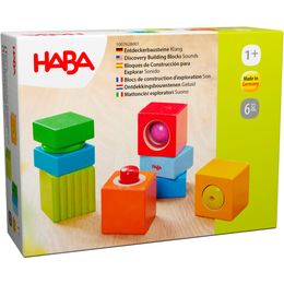 Haba Kinder Spielbausteine "Entdeckersteine, Klangspa&szlig;", bunt, Holz, Spielbausteine, mit Soundeffekt, Made in Germany