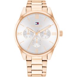 Tommy Hilfiger Damen Multifunktionsuhr "CAMILLE", rosa, Armbanduhren, Quarzuhr, Armbanduhr, Damenuhr, Edelstahlarmband,Datum