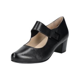 Caprice Damen Pumps "Caprice Pumps Leder", Gr. 38, schwarz, Leder, Schuhe