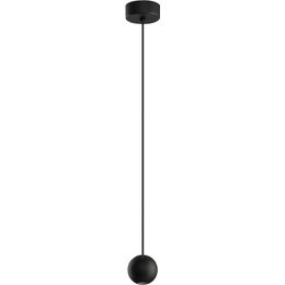 NOVA LUCE LED-H&auml;ngeleuchte "NOCCI", 1, &Oslash; 5cm H: 158cm, 1 Stk., schwarz, Leuchten