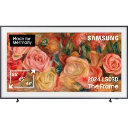 Samsung QLED-Fernseher, 65 &prime;&prime;, schwarz, Fernseher, The Frame, Mattes Display, Art Mode, Austauschbare Rahmen, Dolby Atmos