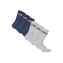 Fila Herren Kurzsocken "Socken 3er Pack", Gr. 43, blau, Obermaterial: 70% Baumwolle CO. 29% Polyester PES. 1% Elasthan EL., Socken
