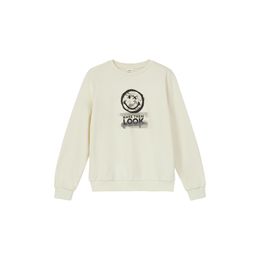 s.Oliver JUNIOR Jungen Sweatshirtchalk, Gr. 146, bedruckt, Sweatware, Obermaterial: 90% Baumwolle, 10% Polyester, Sweatshirts, mit Print