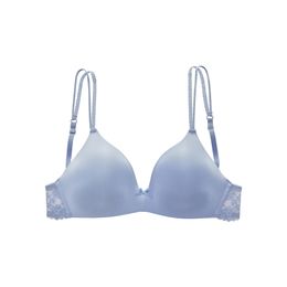 Vivance Damen Bralette-BH "Anisa", Gr. 70hellblau, Microtouch, Obermaterial: 60% Polyamid, 35% Polyester, 5% Elasthan, BHs, (ohne B&uuml;gel) mit