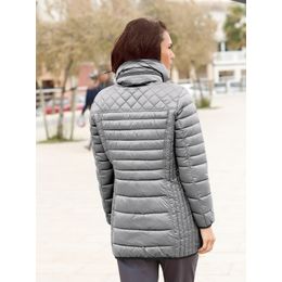 Casual Looks Damen Steppjacke, grau, Gr. 20, unifarben, 100% Polyamid, Jacken