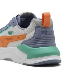 Puma Jungen Sneaker "X-Ray 3 Sneakers Jugendliche", Gr. 38feather gray melon glow sky vibrant gr&uuml;n orange, Obermaterial: Synthetik, Textil. Futter: