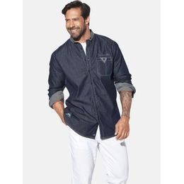 Jan Vanderstorm Herren Jeanshemd "Jeanshemd OLAFGREN", blau, Gr. 6XL, Obermaterial: 100% Baumwolle CO., Hemden