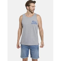 Jan Vanderstorm Herren Muskelshirt "Tanktop FELTON", silber, Gr. L, Obermaterial: 60% Baumwolle CO. 40% Polyester COOLMAX PES(Coolmax)., Tops