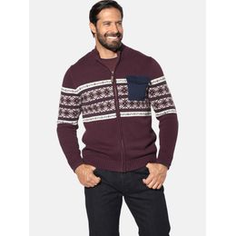 Jan Vanderstorm Herren Strickjacke "Strickjacke BJORNSEN", rot, Gr. 6XL, Obermaterial: 60% Baumwolle CO. 40% Polyacryl PAN., Strickjacken