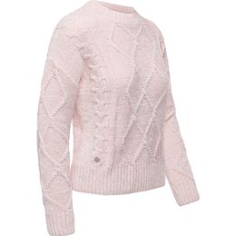 Ragwear Damen Strickpullover "Jannina"hellrosa, Gr. XS, Material: 100% Polyester, Pullover, Gestrickter gemusterter Pullover