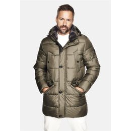 NEW CANADIAN Herren Steppjacke, grau, Gr. 29, unifarben, 100% Polyester, Jacken, mit abnehmbarem Innenkragen