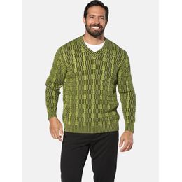 Jan Vanderstorm Herren Rundhalspullover "Pullover AKSELHEIM", gr&uuml;n, Gr. L, Obermaterial: 100% Baumwolle CO., Pullover