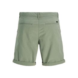 Jack & Jones JACK & JONES Herren Chinohose "JPSTMARCO ERIK CHINO SHORT MID", gr&uuml;n, Gr. L, unifarben, Web, Obermaterial: 98% Baumwolle, 2% Elasthan, Hosen