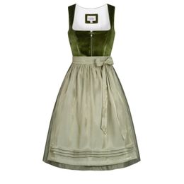 N&uuml;bler N&Uuml;BLER Damen Dirndl "Dirndl Midi Kamila", gr&uuml;n, Gr. 44, Obermaterial: 100% Polyester PES., Kleider