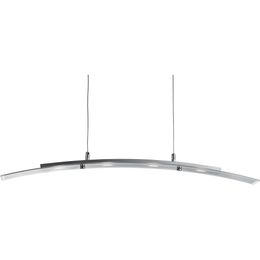Searchlight H&auml;ngeleuchte "Curve 4Lt Pendant - Satin Silver Metal & Frosted Glass", 4, H: 4cm, 1 Stk.silber, Wohnzimmer, Leuchten