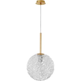NOVA LUCE H&auml;ngeleuchten "MIRANO", 1, &Oslash; 30cm H: 180cm, 1 Stk., gold, Esszimmer, Leuchten, Ohne Beleuchtung