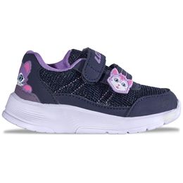 Sneaker Lotto, Damen, Gr. 22, navy, lila, Kunstfaser, Synthetik, animal-print, Schuhe Sneaker, - in kinderfu&szlig;gerechter Passform