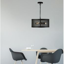 Searchlight H&auml;ngeleuchte "Fishnet 3Lt Pendant", 3, &Oslash; 45cm H: 23cm, 1 Stk., schwarz, Wohnzimmer, Leuchten