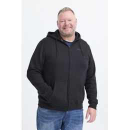 Blend Herren Kapuzensweatjacke "BHBdownton", schwarz, Basic, Gr. 5XL, unifarben, Sweatware, 50% Baumwolle, 50% Polyester, Sweatjacken, Gem&uuml;tliche