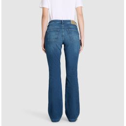MAC Damen Bootcut-Jeans "BOOT"chic indigo used, Gr. 38, unifarben, Denim/Jeans, Obermaterial: 91% Baumwolle, 7% Elastomultiester, 2% Elasthan, Jeans,