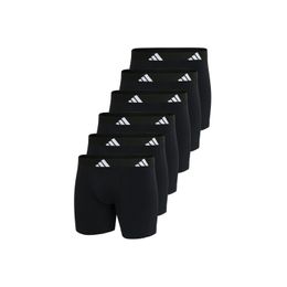 Herren Boxershorts "Boxershort Boxer Briefs Active Flex Cotton 6er Pack", adidas originals, Gr. M, schwarz, Obermaterial: 95% Baumwolle CO. 5%