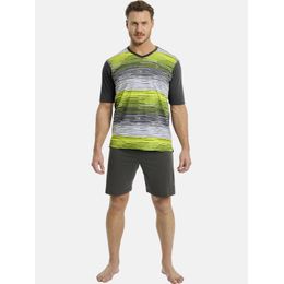 Jan Vanderstorm Herren Schlafanzug "Kurzer Schlafanzug AUDUN", Gr. 5XL, grau, Obermaterial: 100% Baumwolle CO., Homewear-Sets