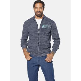 Jan Vanderstorm Herren Strickjacke "Strickjacke AKSELLUND", blau, Gr. L, Obermaterial: 100% Baumwolle CO., Strickjacken