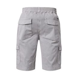 Herren Chinoshorts "COBY", silber, Gr. 38, Pioneer Authentic Jeans, Web, Obermaterial: 100% Baumwolle, Hosen, Sommerhose
