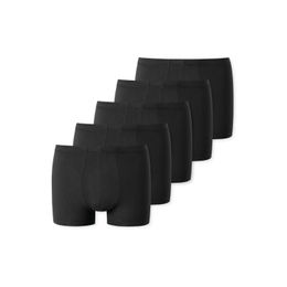 Herren Boxershorts "Boxershort 5PACK Hip Shorts 5er Pack", uncover by Schiesser, Gr. M, schwarz, Obermaterial: 95% Baumwolle CO. 5% Elasthan EL.,