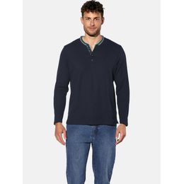 Babista Herren Langarm-Poloshirt "Langarmshirt VALDOR", blau, Gr. S, Obermaterial: 100% Baumwolle CO., Shirts